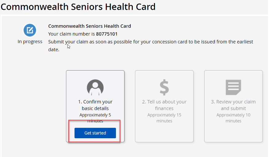 Applying for Commonwealth Seniors Health Card