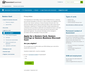 Applying for a Qld Seniors Card