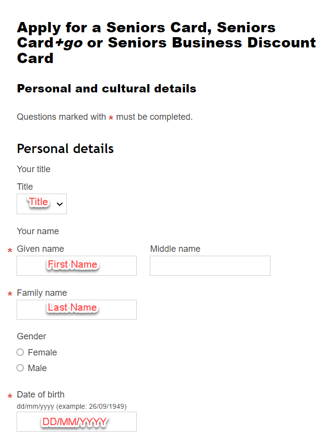 Applying for a Qld Seniors Card