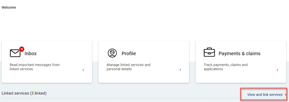 Linking Centrelink to myGov