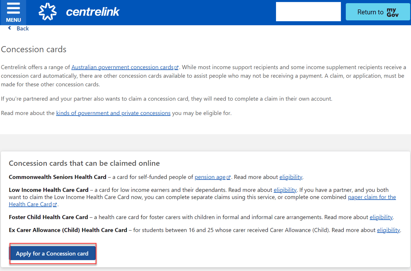 Applying for a Low Income Health Care Card (LIHCC)
