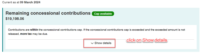 ATO - Obtaining your Carry Forward Concessional Contribution and Total ...