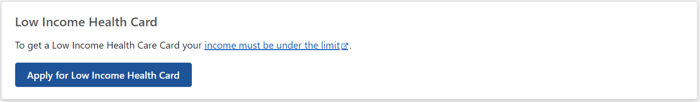 Applying for a Low Income Health Care Card (LIHCC)