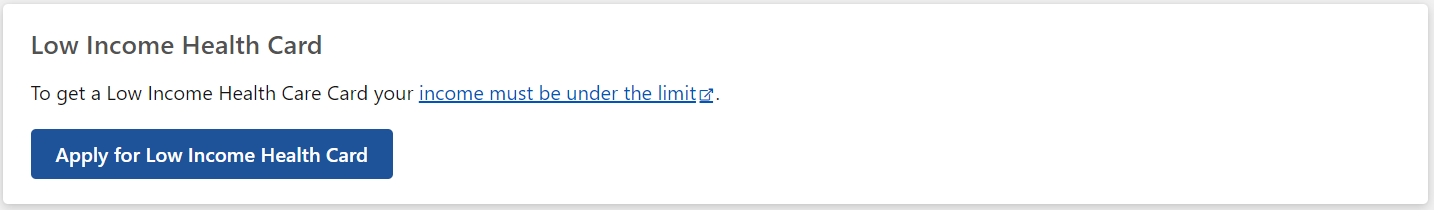 Applying for a Low Income Health Care Card (LIHCC)